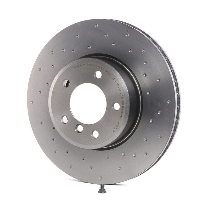 Bremsscheibe BREMBO 09.9172.1X Gelocht/innenbel., beschichtet ...